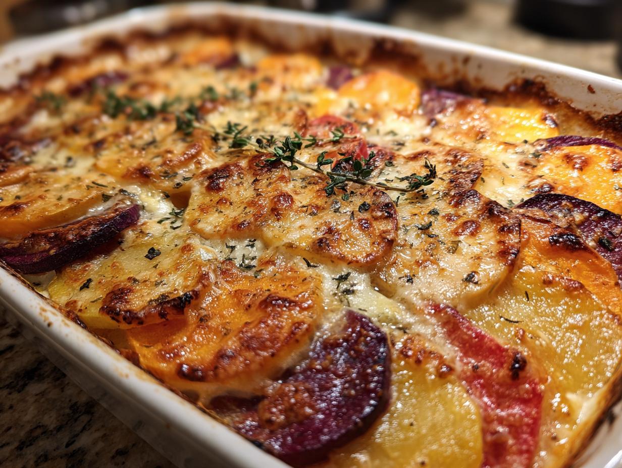 Cheesy Root Vegetable Gratin: 1 Divine Recipe