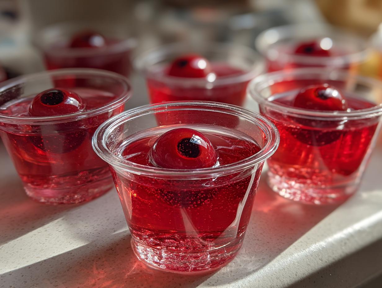 Amazing Halloween Eyeball Jello Shots