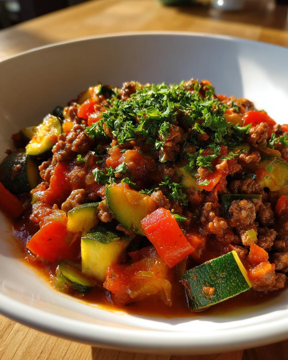 Amazing 30 Min Healthy Ground Beef Skillet