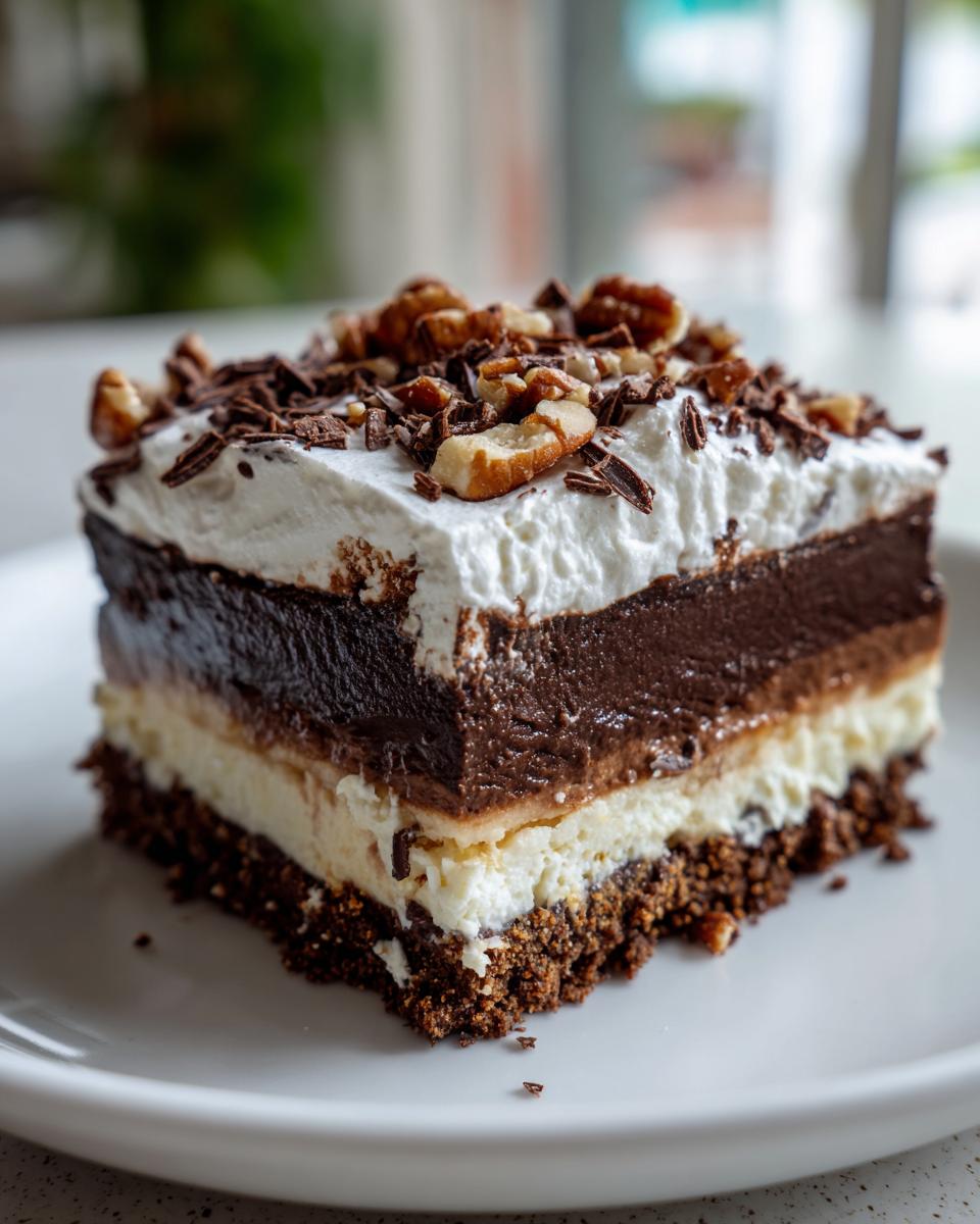 Amazing 430 Calorie No-Bake Chocolate Pecan Delight