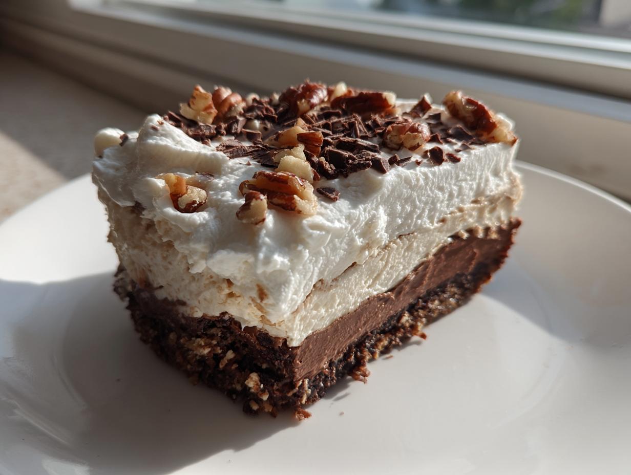 Amazing 430 Calorie No-Bake Chocolate Pecan Delight