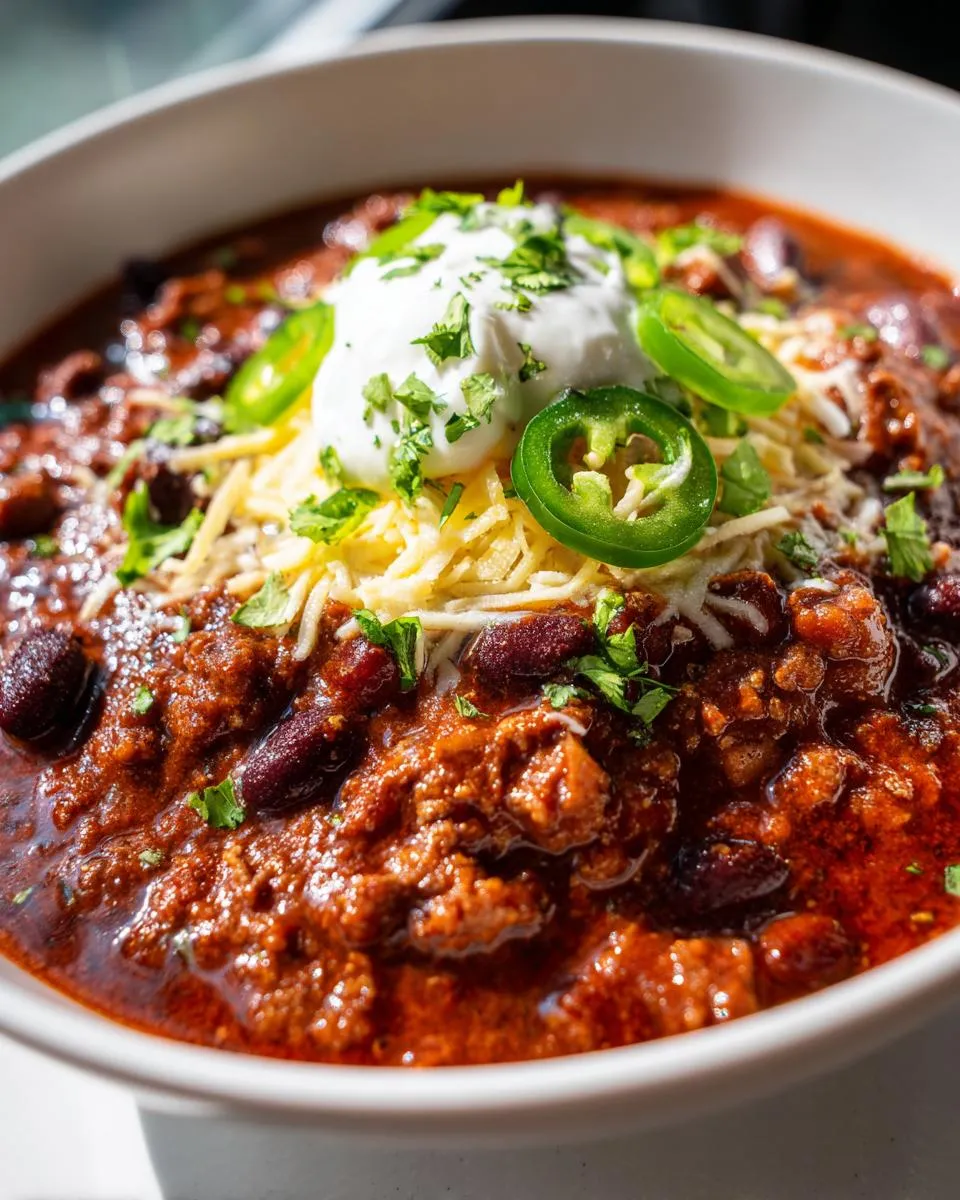 Amazing 8 Hour Overnight Crockpot Turkey Chili