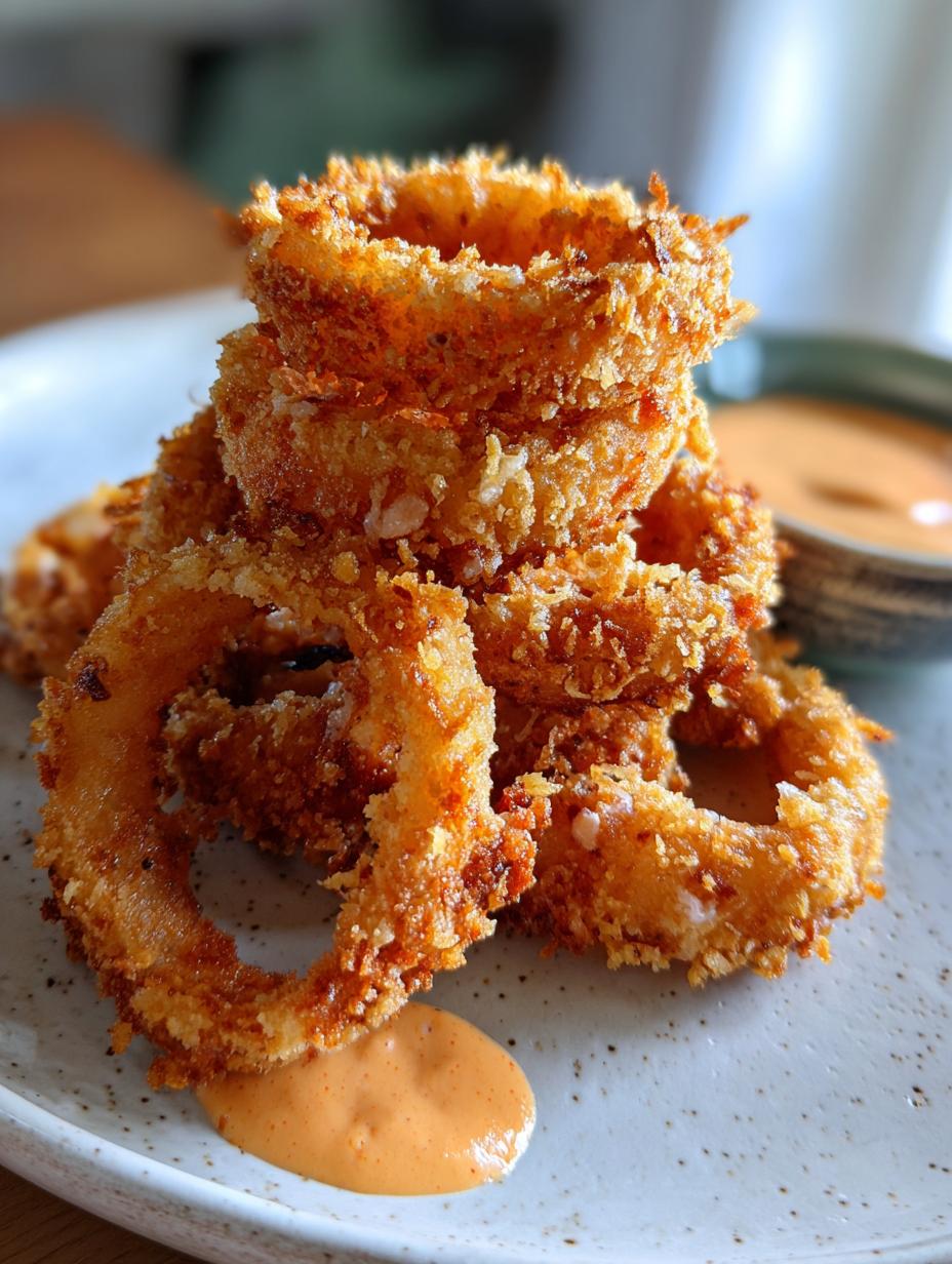 Amazing 5-step Air Fryer Onion Rings Crunch