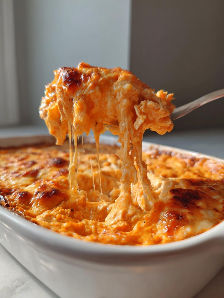 Amazing Easy Baked Buffalo Chicken Dip Recipe