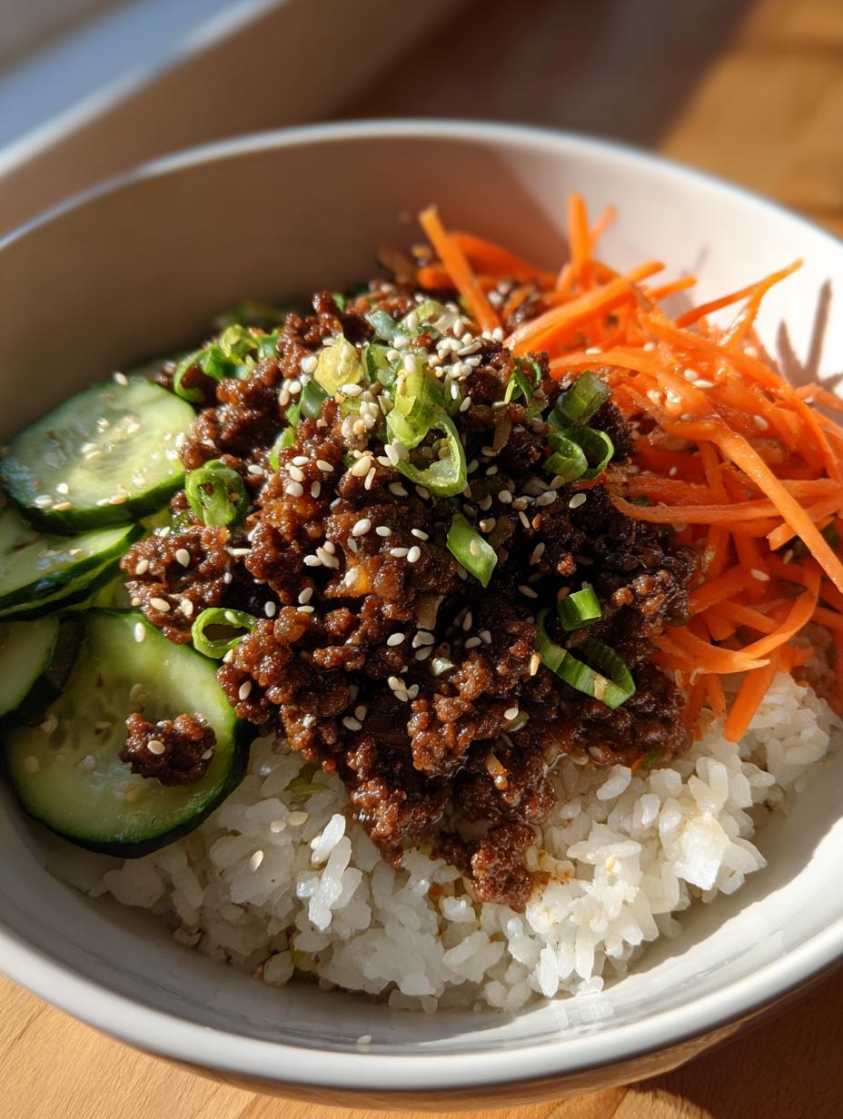 Easy Korean Ground Beef Bowl 20 Min Joy