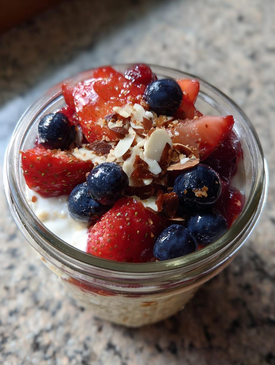 Amazing 24g Protein Greek Yogurt Overnight Oats
