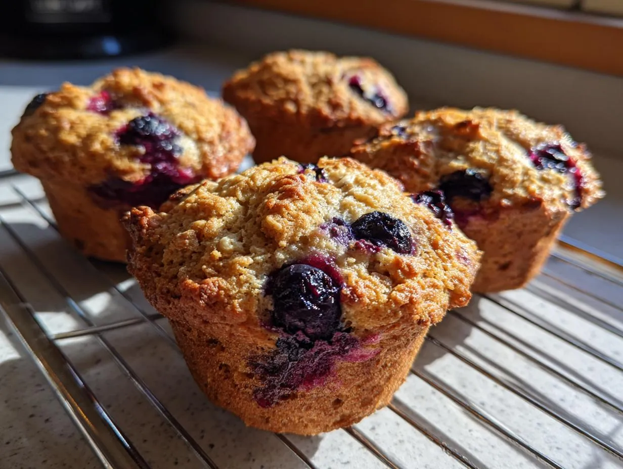 Amazing 12 Greek Yogurt Oat Blueberry Muffins