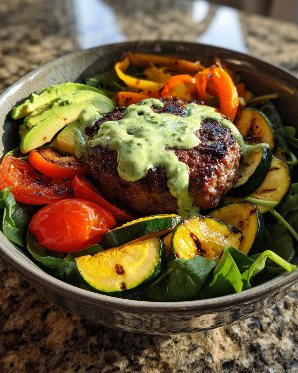 Amazing 40-Minute Grilled Burger Bowls