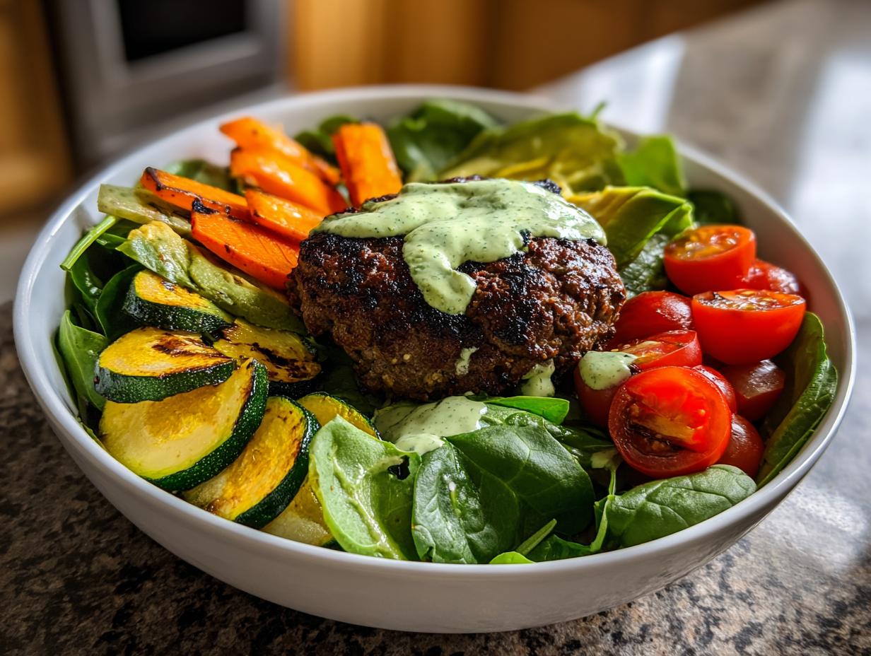 Amazing 40-Minute Grilled Burger Bowls