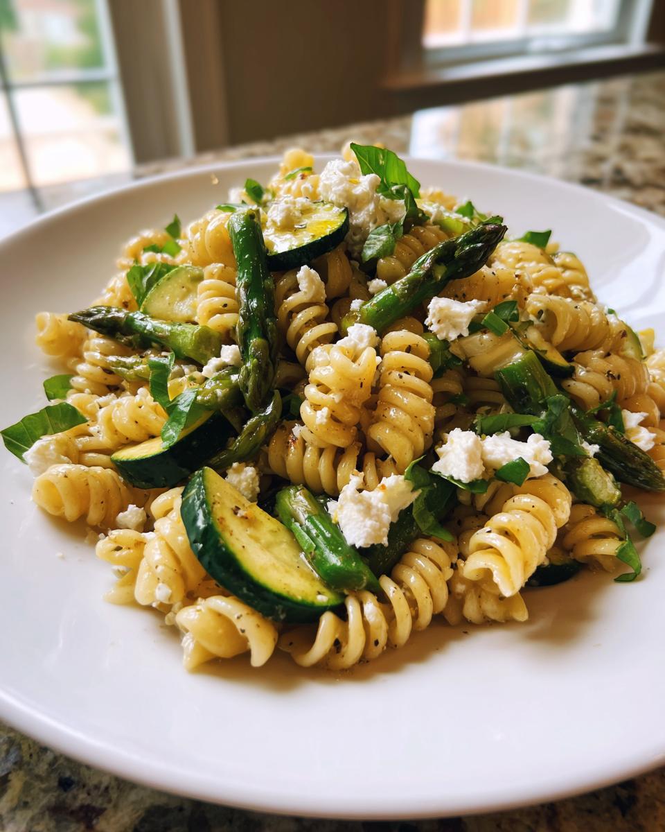 Best 1 Lemony Spring Pasta Salad With Asparagus Zucchini Tip